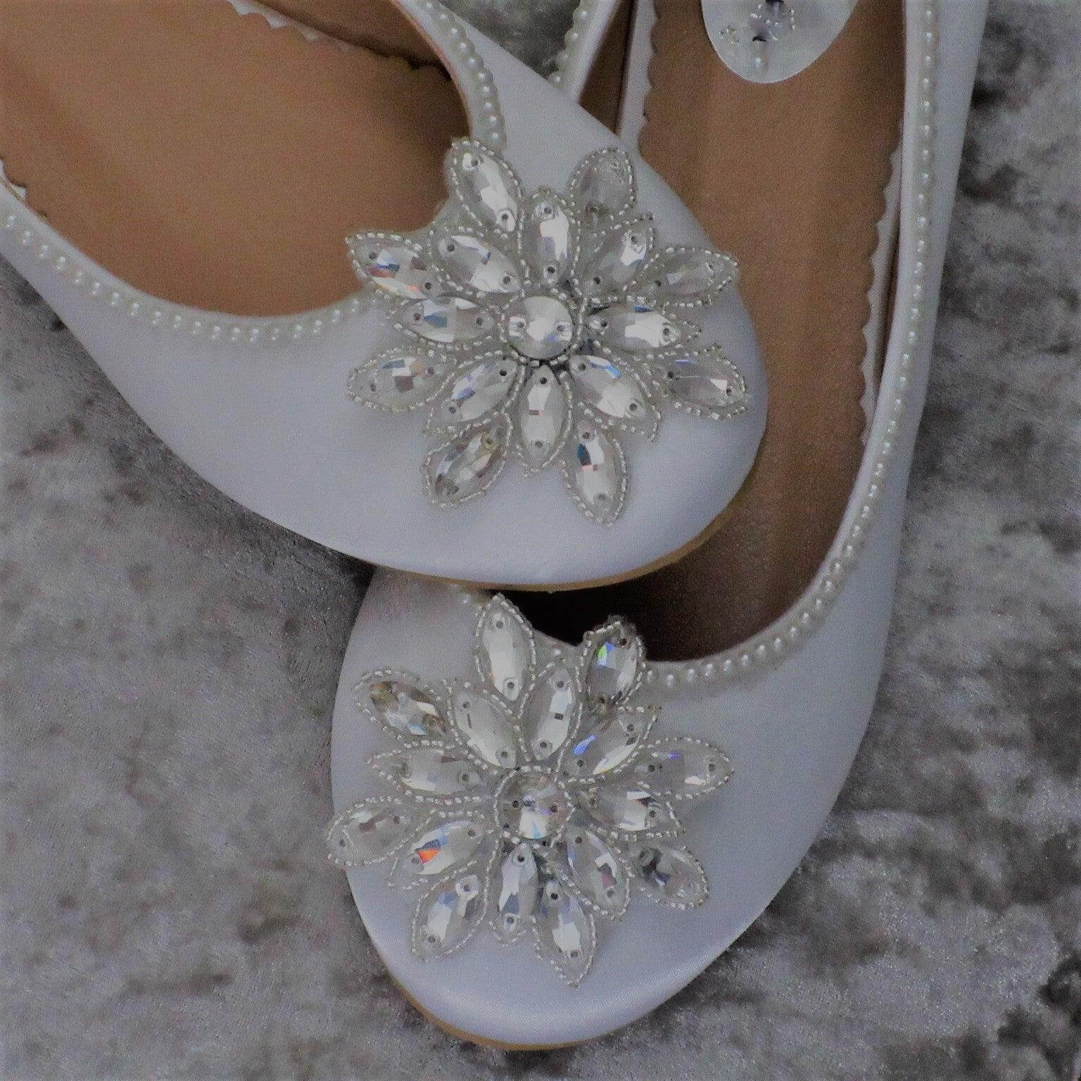 Wedding Flats - Crystal Shoe Designs